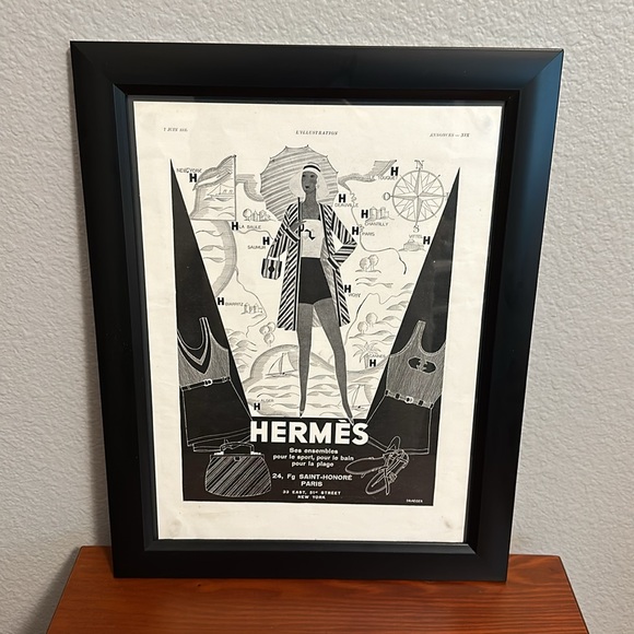 Art | Vintage Hermes Print Ad | Poshmark